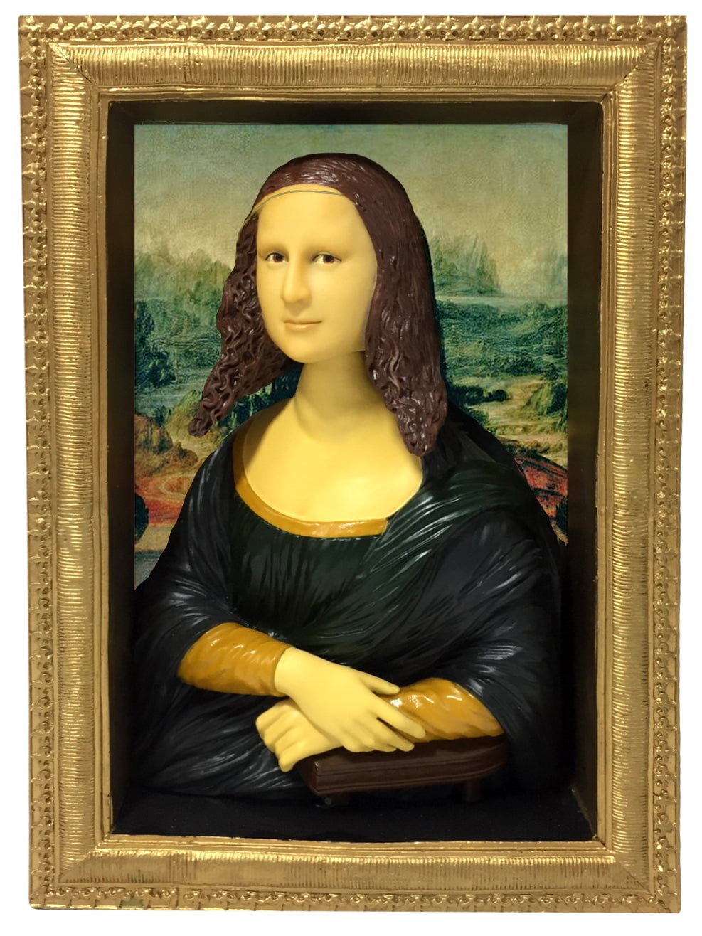 Mona Lisa Replica Painting Bobblehead - Leonardo da Vinci Louvre Paris ...
