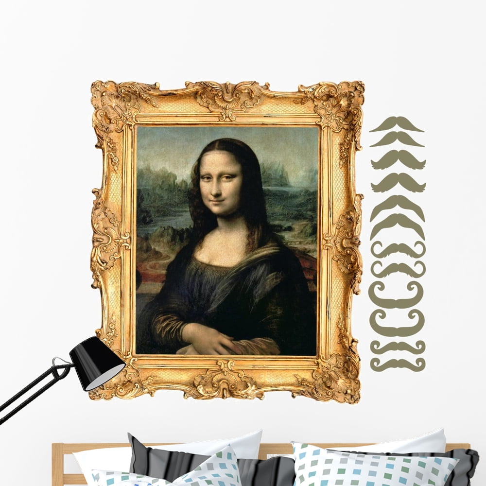 Mona Lisa Wallmonkeys Wall Decal Sticker Set by Wallmonkeys (48 in W x ...