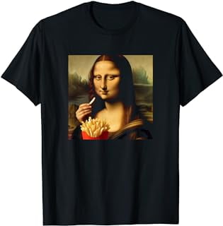 Mona Lisa french fries T-Shirt - Walmart.com