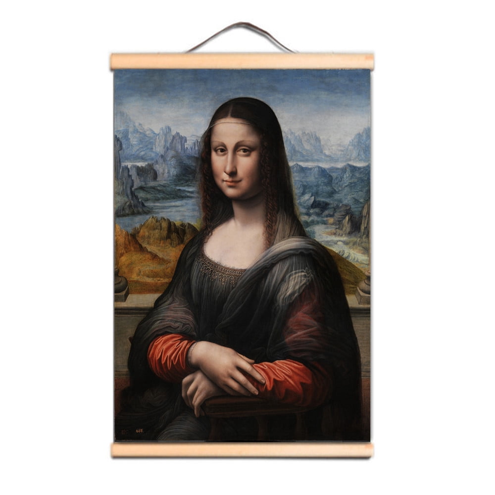 Mona Lisa's Smile Famous Vintage Oil Painting - Leonardo da Vinci ...