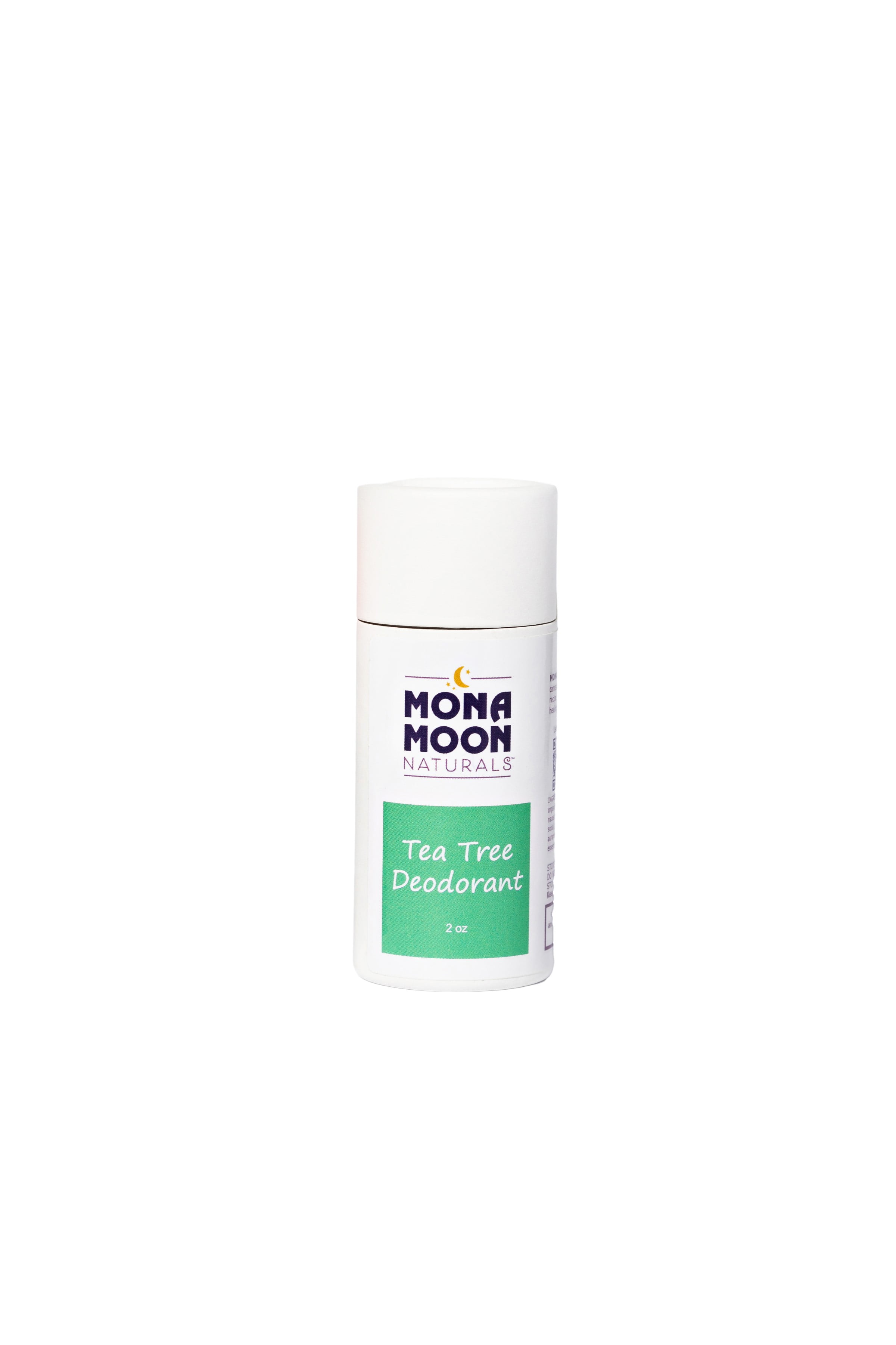 Mona Moon Naturals Aluminum Free Natural Deodorant Stick Tea Tree, 2oz ...