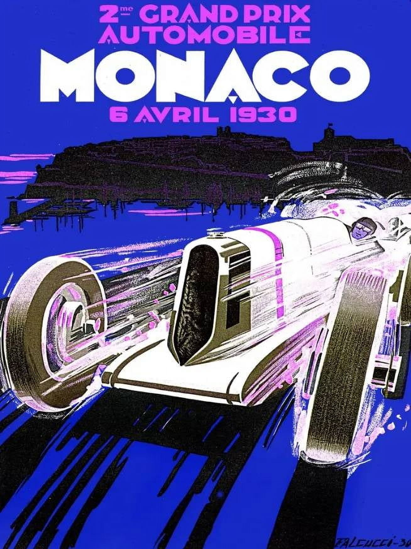 Monaco Grand Prix Decor Poster. Fine Graphic Art. Wall Interior Design ...