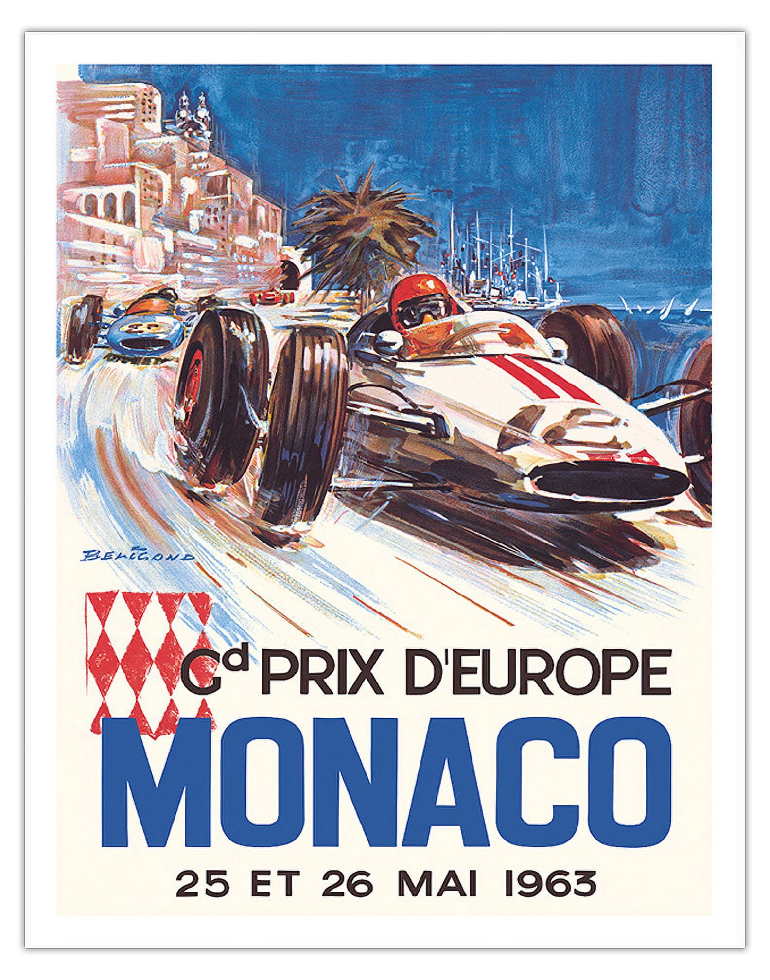 Monaco Grand Prix Europe (Gd Prix D’Europe) - Formula One F1 - Vintage ...
