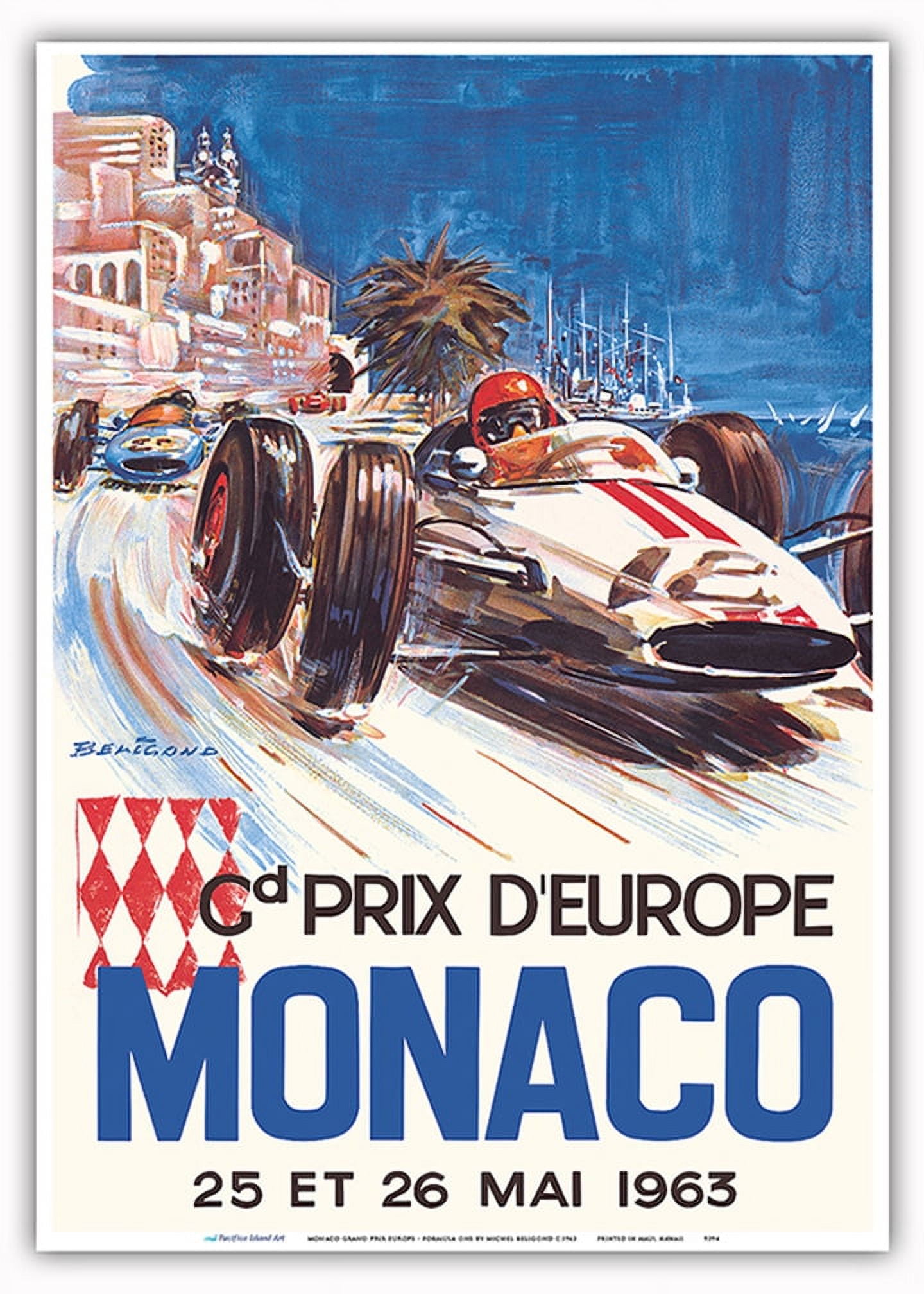 Monaco Grand Prix Europe (Gd Prix D’Europe) - Formula One F1 - Vintage ...
