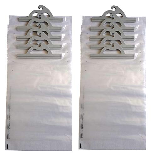 Monaco Hanging Storage Bags, 10-pack of 14 x 21-inch Clear Plastic Bags ...