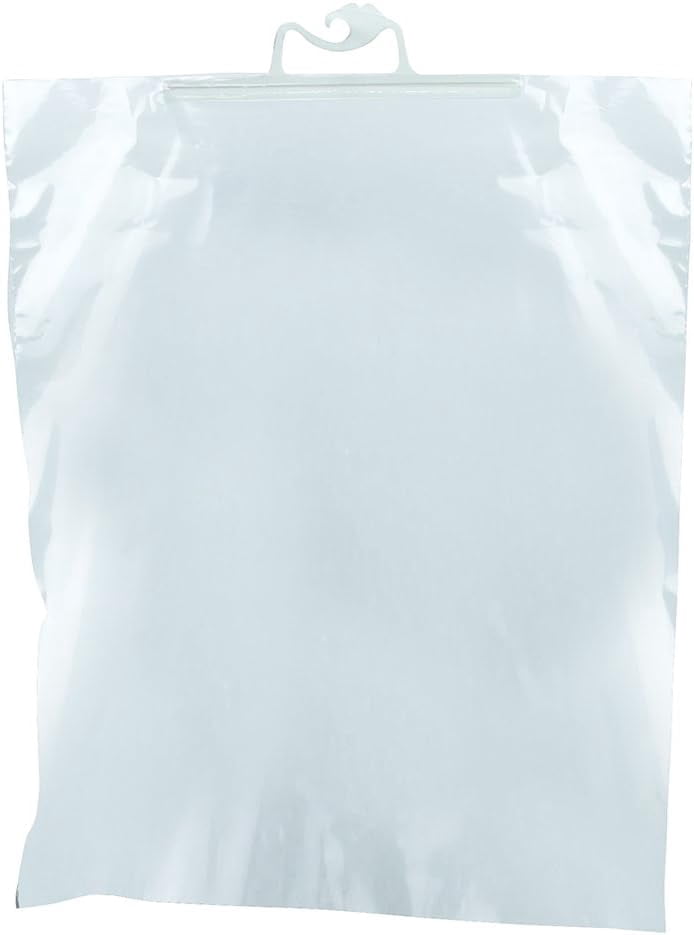 Monaco Hangup Portable Original Bag, 20 x 25 Inches, Clear, Pack of 10 ...