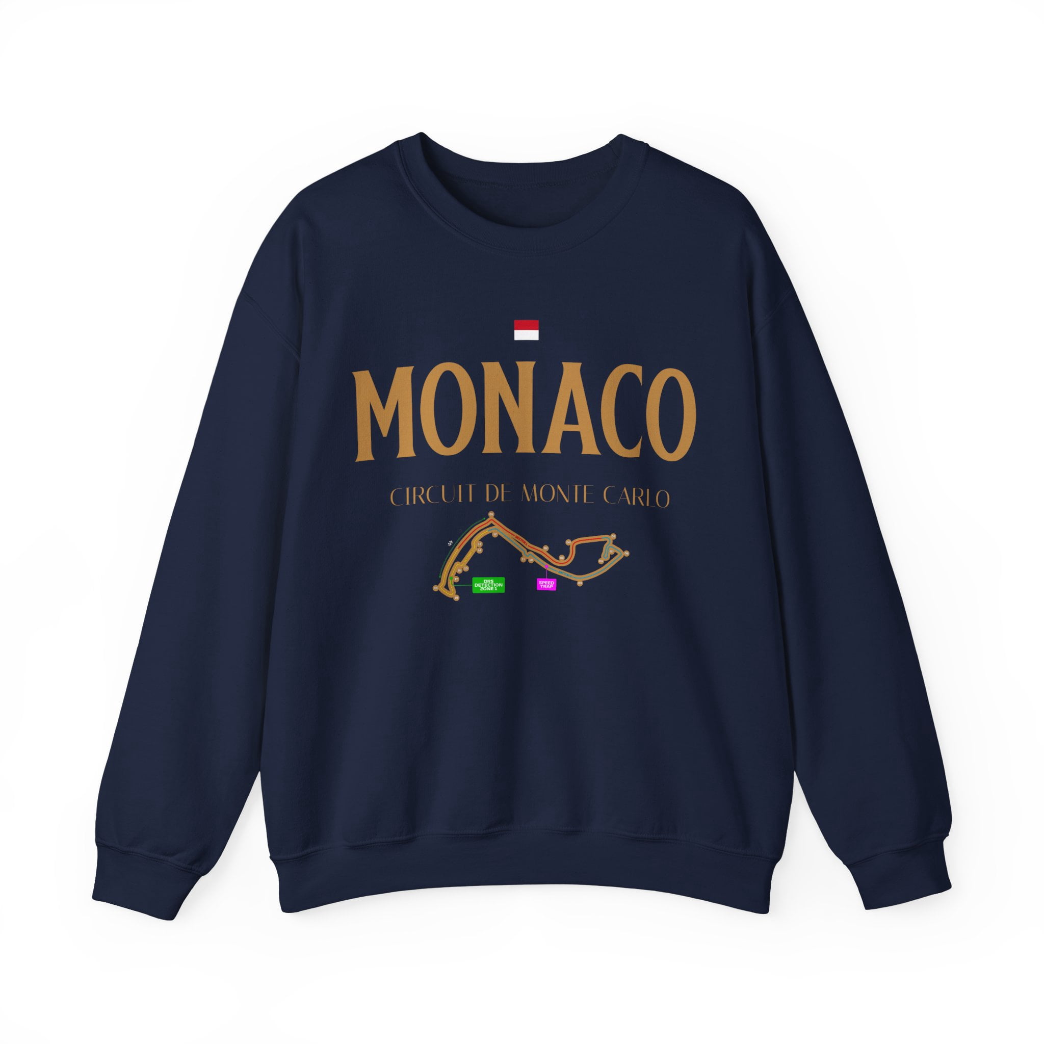 Monaco Inspired Sweatshirt | Monte Carlo Grand Prix Racing Crewneck (L ...