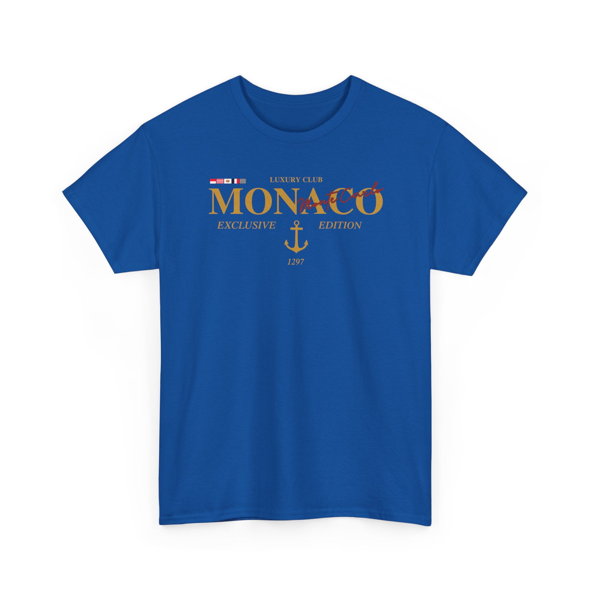 Monaco Inspired Yacht Club T-Shirt | Luxury Maritime Unisex Tee (Royal ...