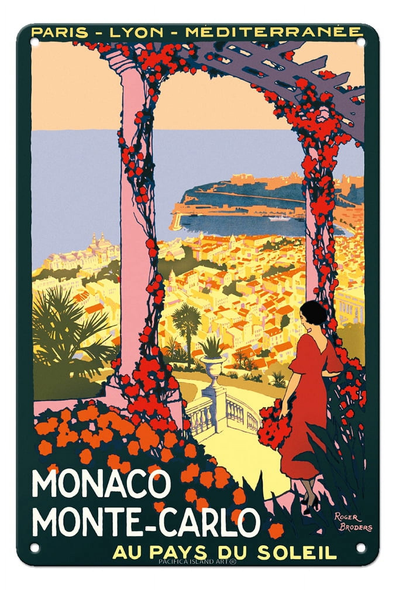 Monaco Monte-Carlo - Au pays du Soleil (land of the Sun) - Vintage ...