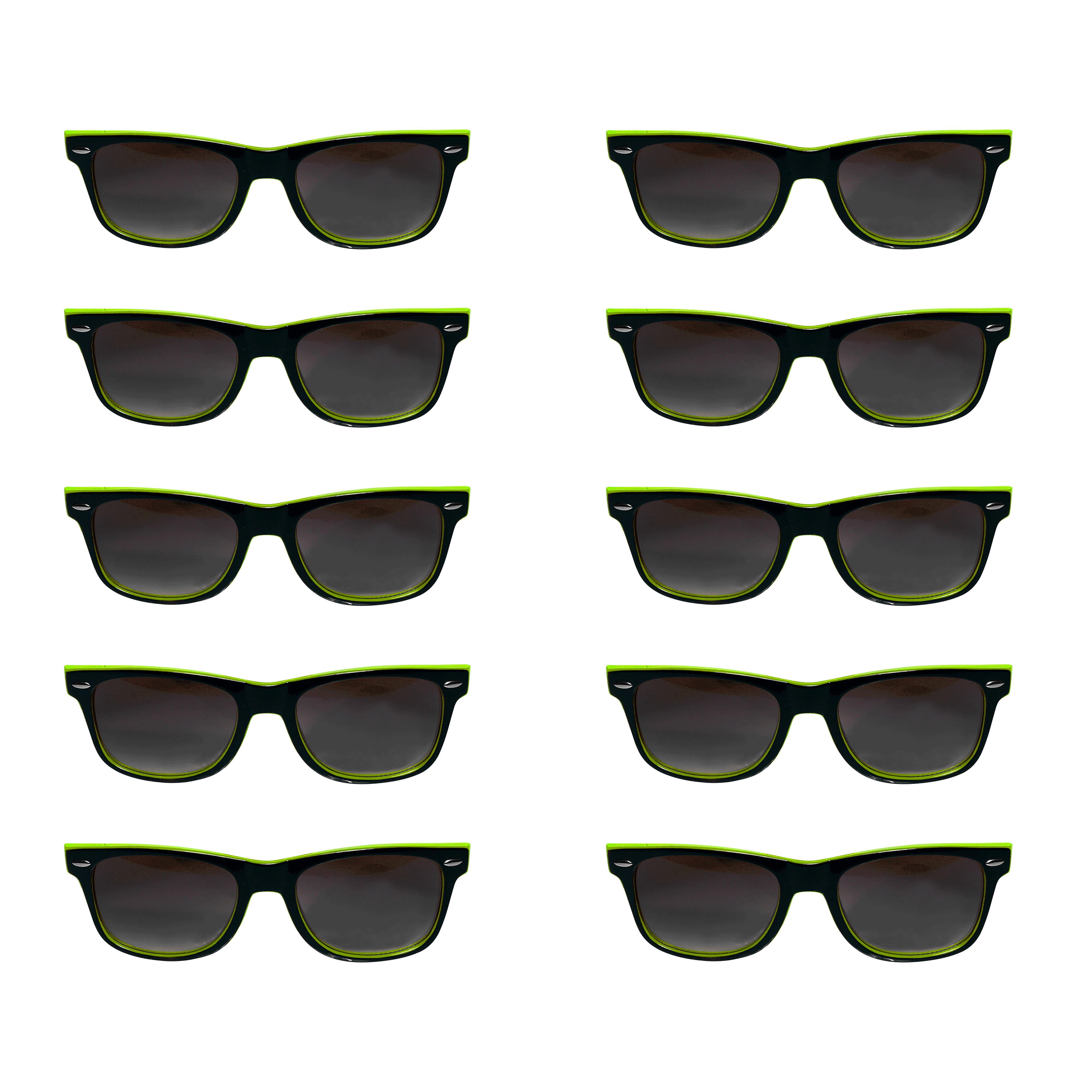 Monaco Sunglasses Set of 10, Bulk Pack - Reusable, Perfect for Party ...