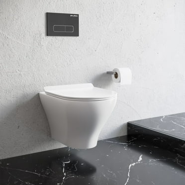 Cascade Back-to-Wall Elongated Toilet Bowl - Walmart.com