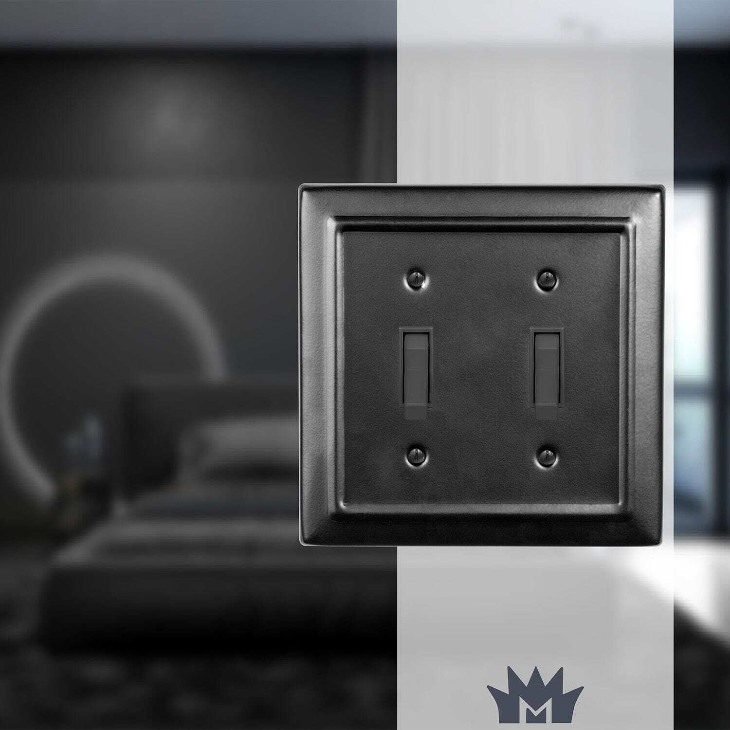 Monarch Abode 19152 Double Switch Architectural Toggle Aluminum ...