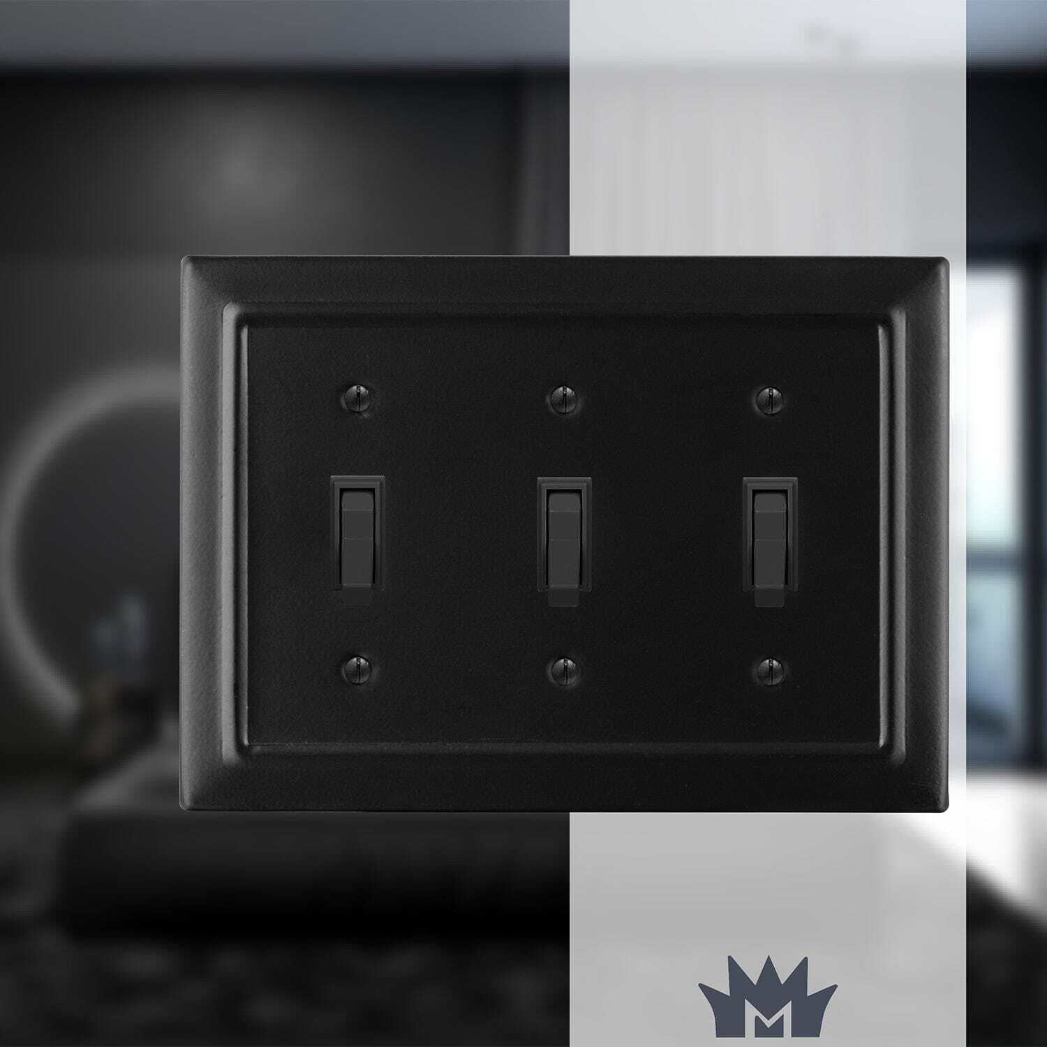 Monarch Abode 19153 Triple Switch Architectural Toggle Aluminum ...