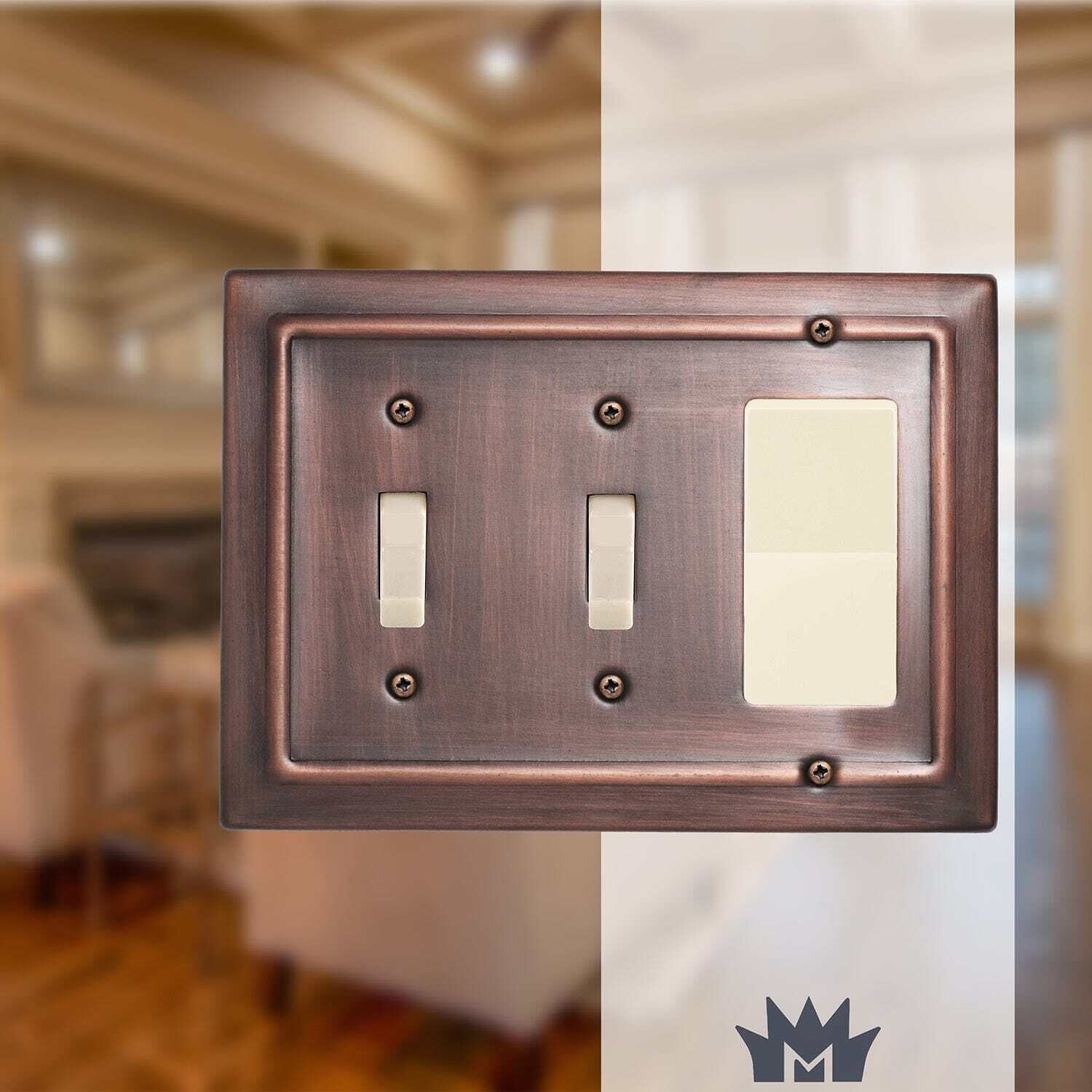 Monarch Abode, Architectural, Switch Toggle Decorator Rocker Combo Wall ...