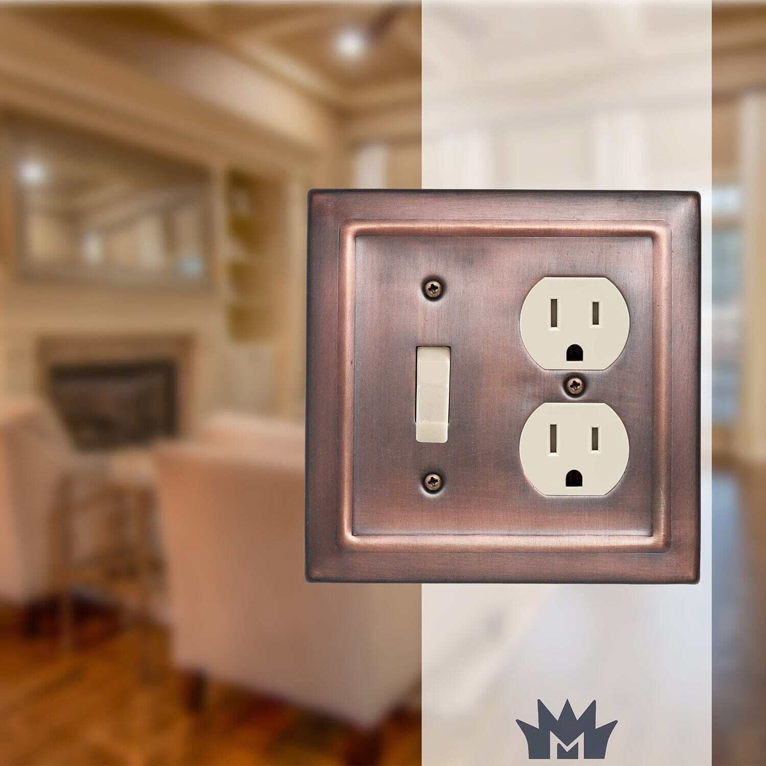Monarch Abode, Architectural, Switch Toggle Duplex Outlet Combo Wall ...