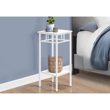 Monarch Accent Table Grey With Chrome Metal - Walmart.com