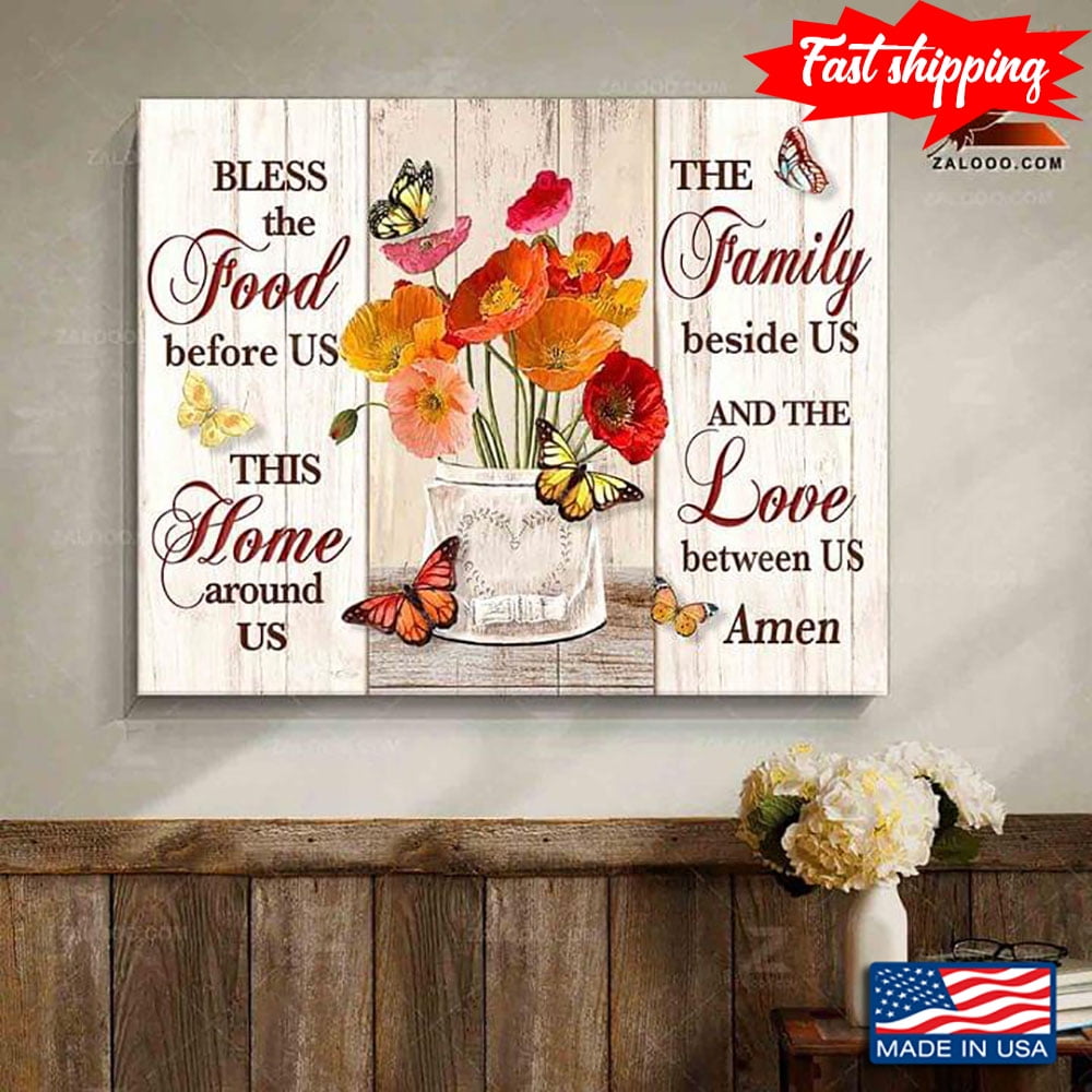 Monarch Butterflies Flying Around Corn Poppy Flowers Bless The Food ...