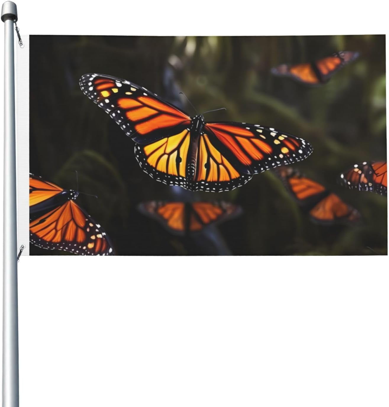 Monarch Butterflies Garden Flag Welcome Flags for Outside Holiday ...