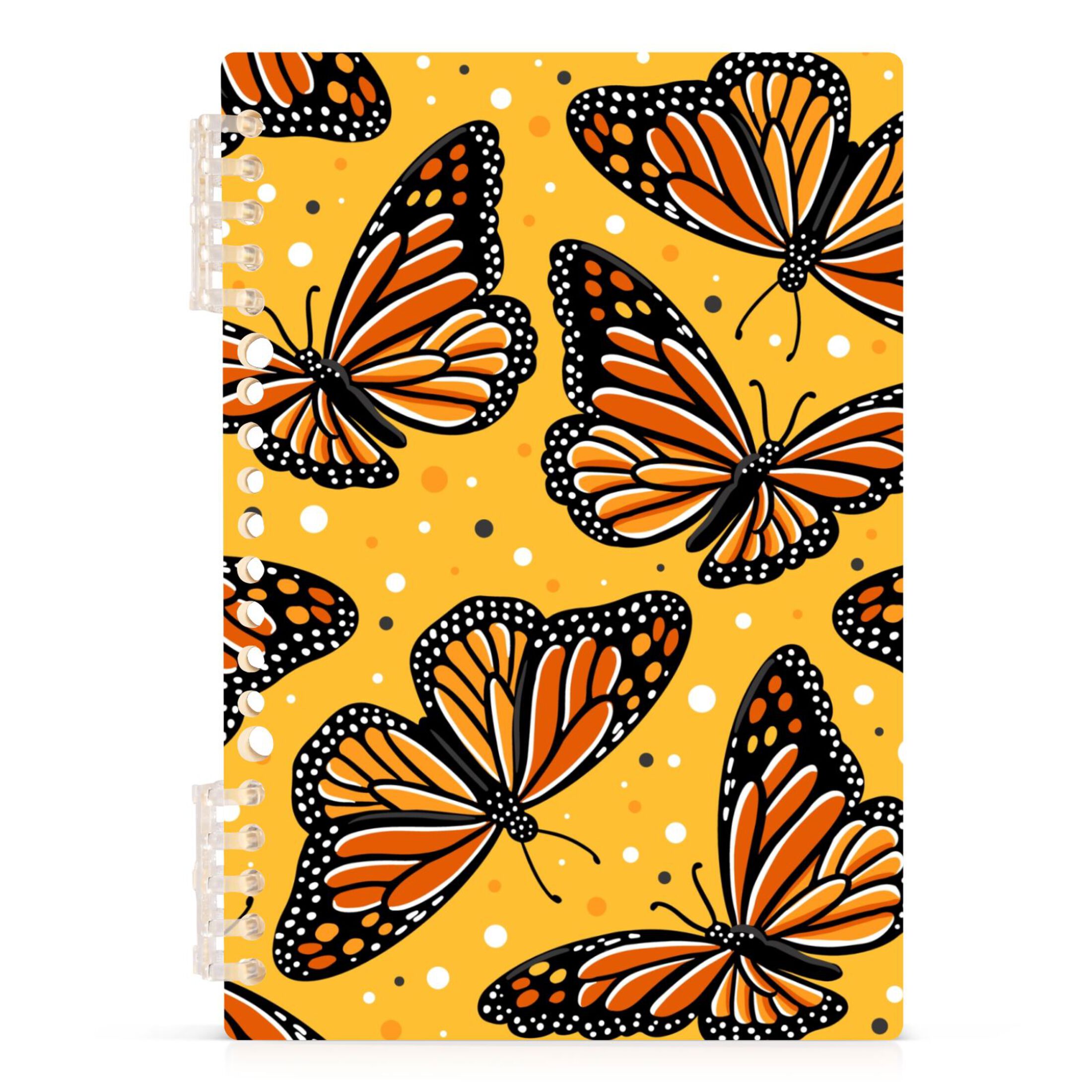 Monarch Butterflies Spiral Journal Notebook College Ruled Notebook 8.3 ...