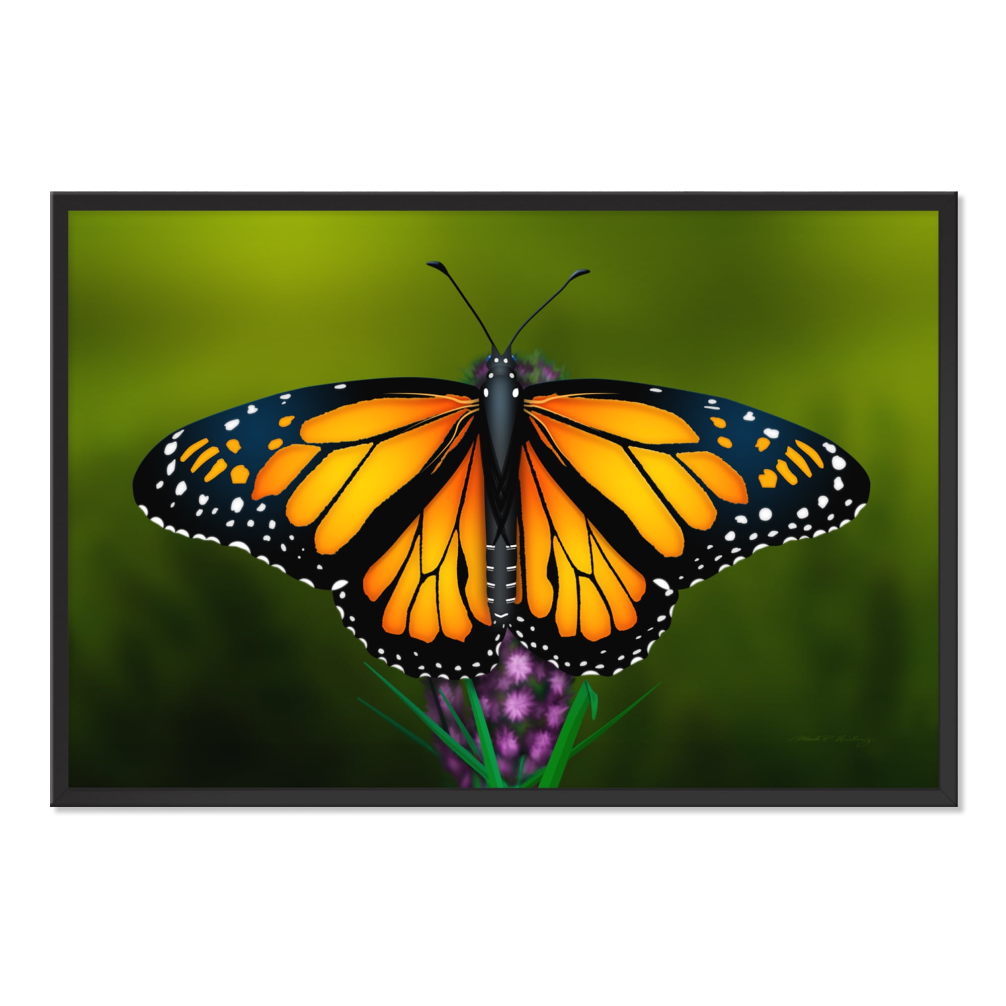 Monarch Butterfly (24″×36″) | Home Decor Style | Art Prints | Artist ...