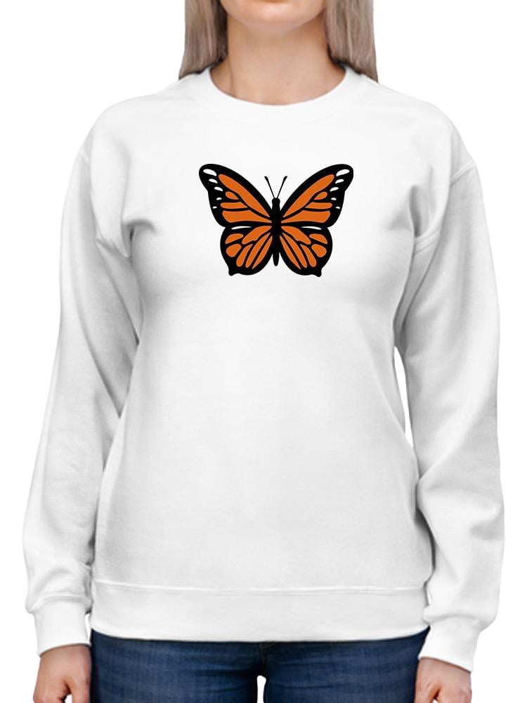 Monarch Butterfly Art Sweatshirt Women -Image by Shutterstock, Female ...