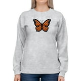 Monarch Butterfly Art Sweatshirt Women - Women Sweatshirt, Medium ...