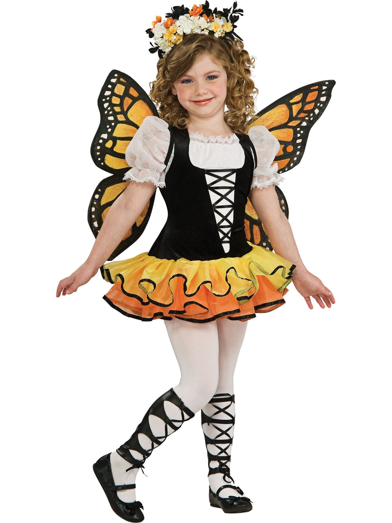 Rubies Monarch Butterfly Fairy Tutu Costume for Kids, Girls Small ...