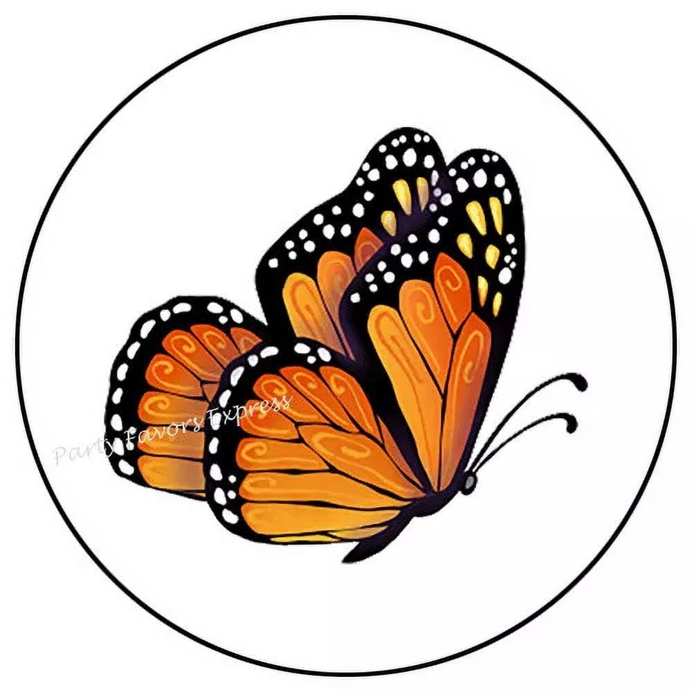 Monarch Butterfly Envelope Seals Labels Party Favors Stickers Phone ...