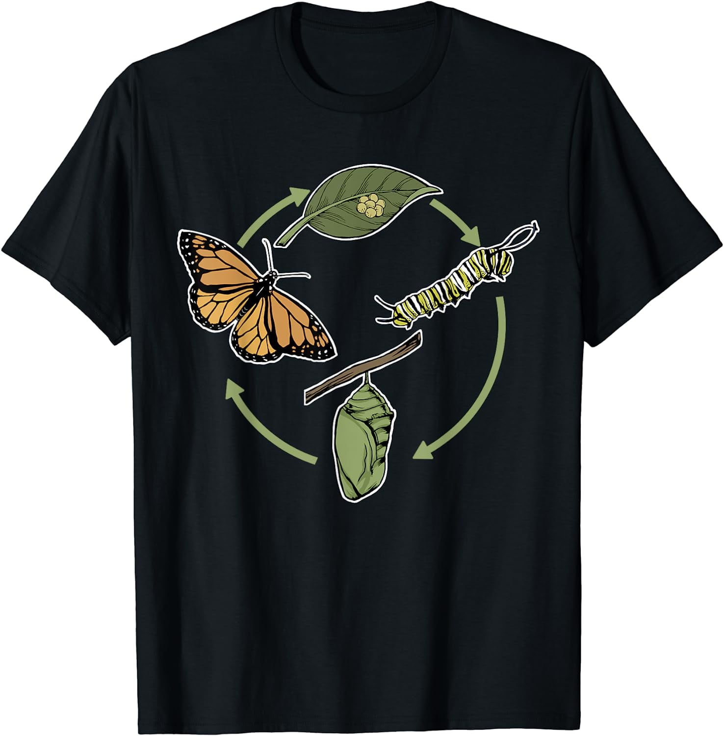 Monarch Butterfly Evolution Cute Butterfly T-Shirt - Walmart.com