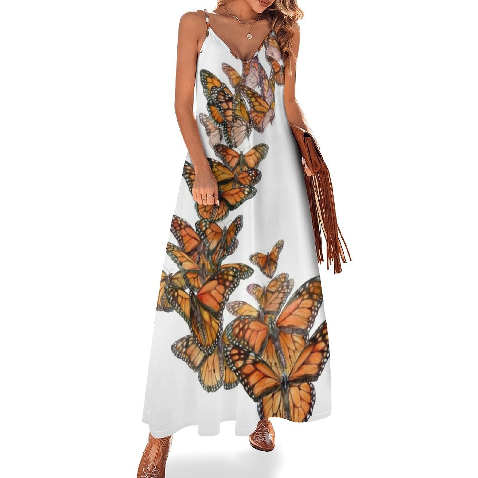 Monarch Butterfly Flight Sleeveless Dress prom dress 2024 summer ...
