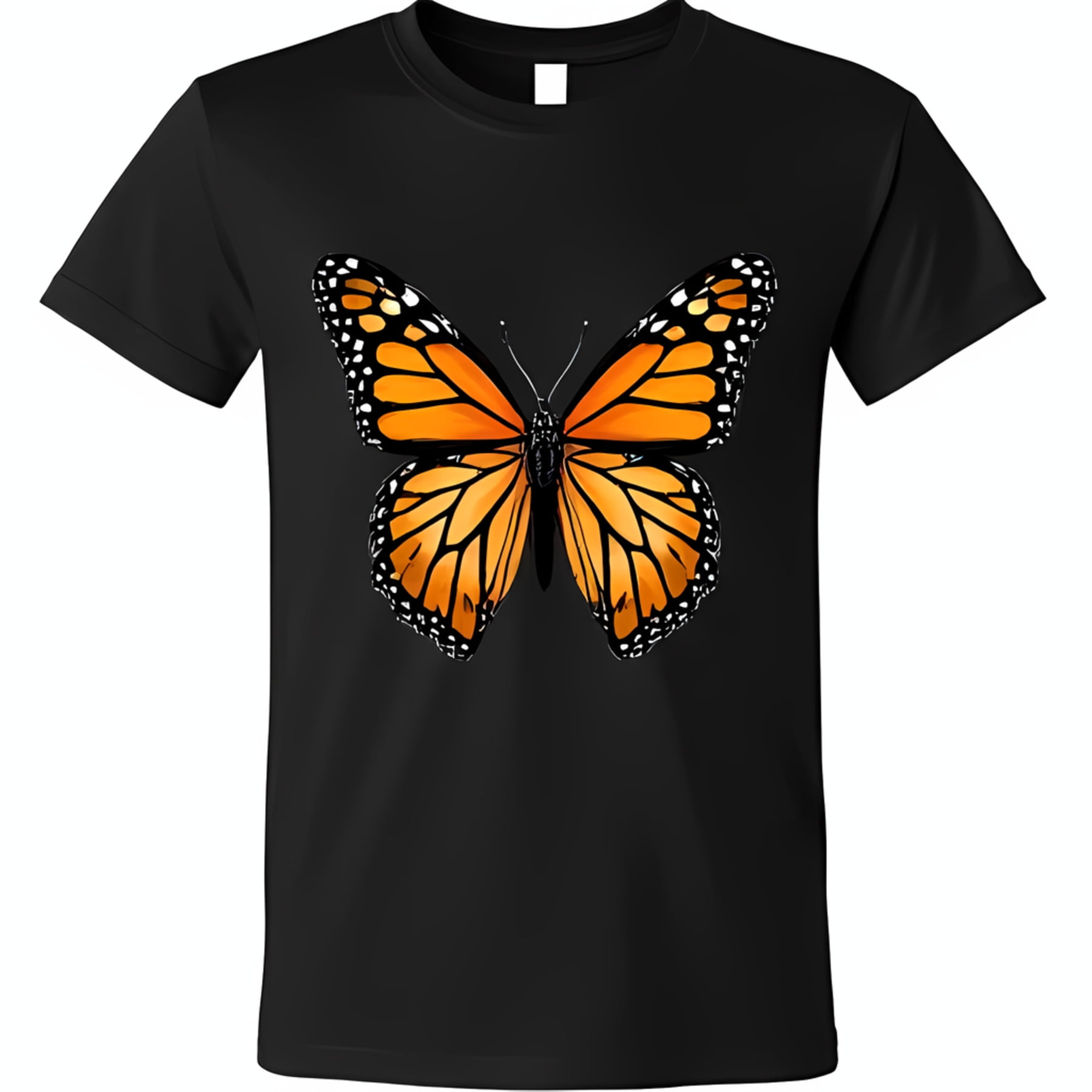 Monarch Butterfly Graphic Black T-Shirt Stunning & Black Design ...