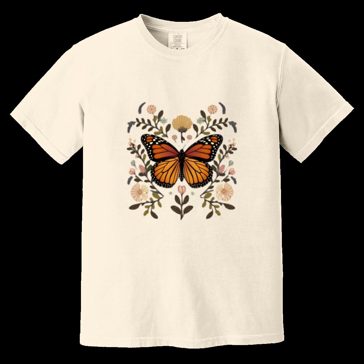 Monarch Butterfly Graphic Comfort Color T-shirt Elegant Style, for men ...