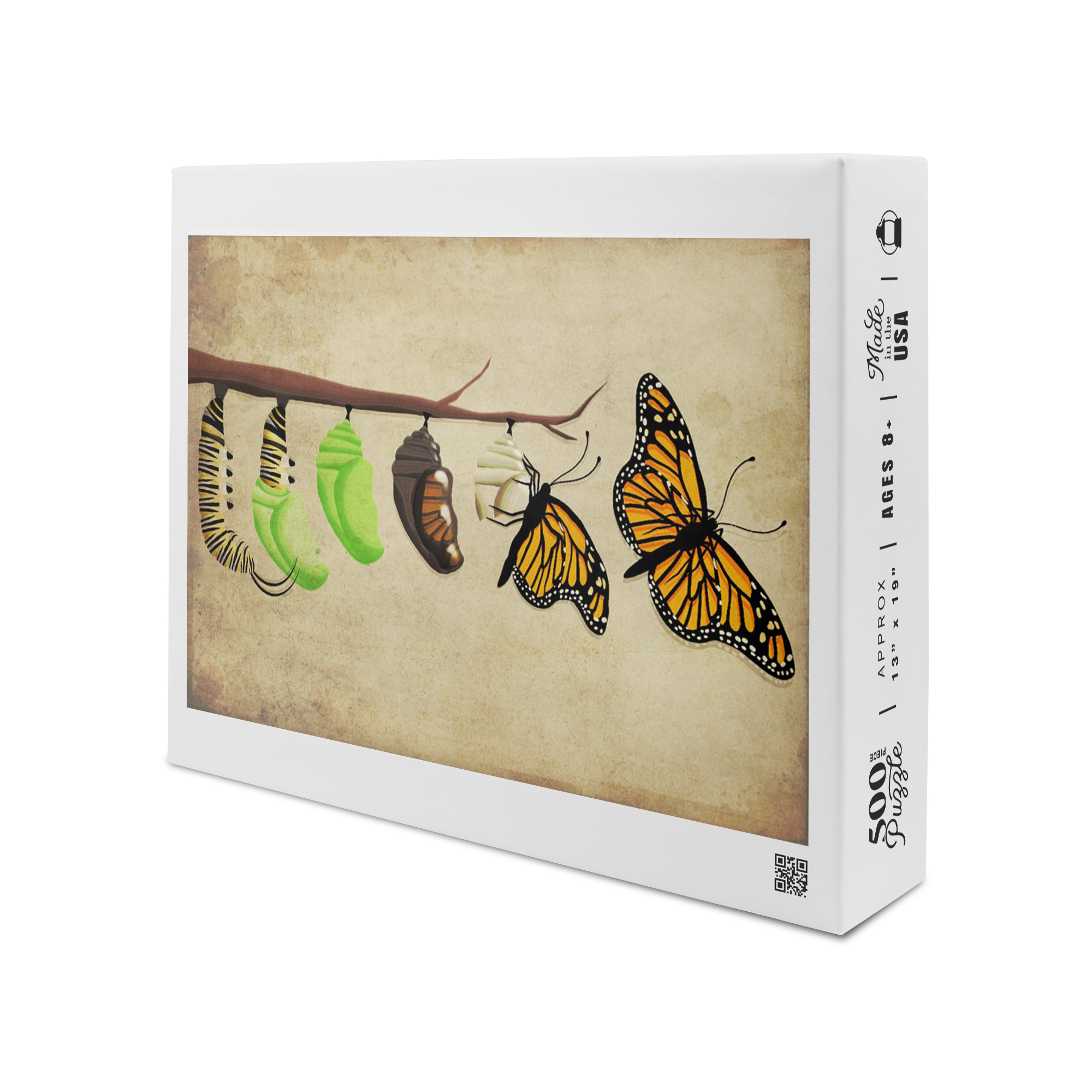 Monarch Butterfly Lifecycle (19x27 inches, Premium 500 Piece Jigsaw ...