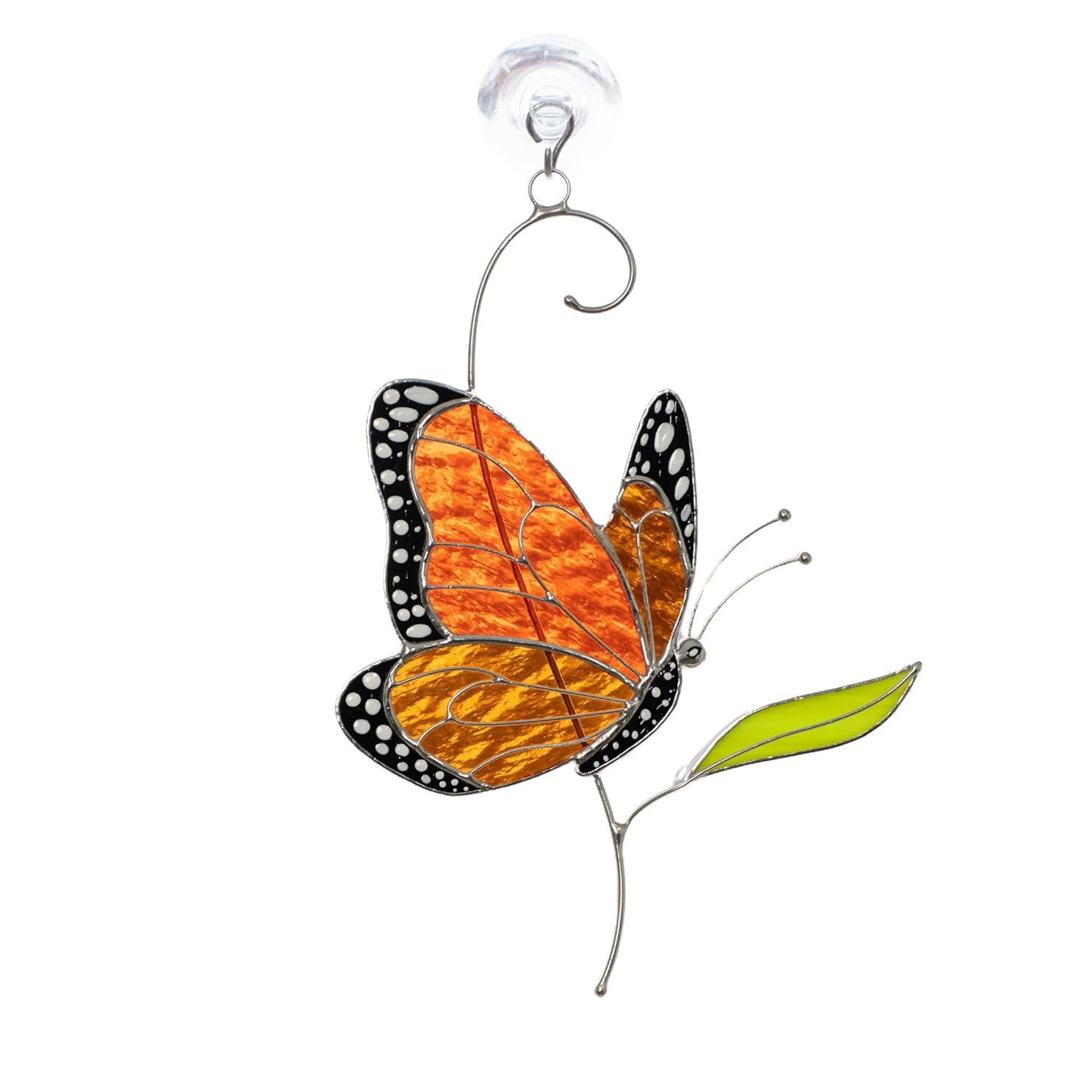 Monarch Butterfly Pair Handmade Stained Glass Suncatcher Stained Glass ...