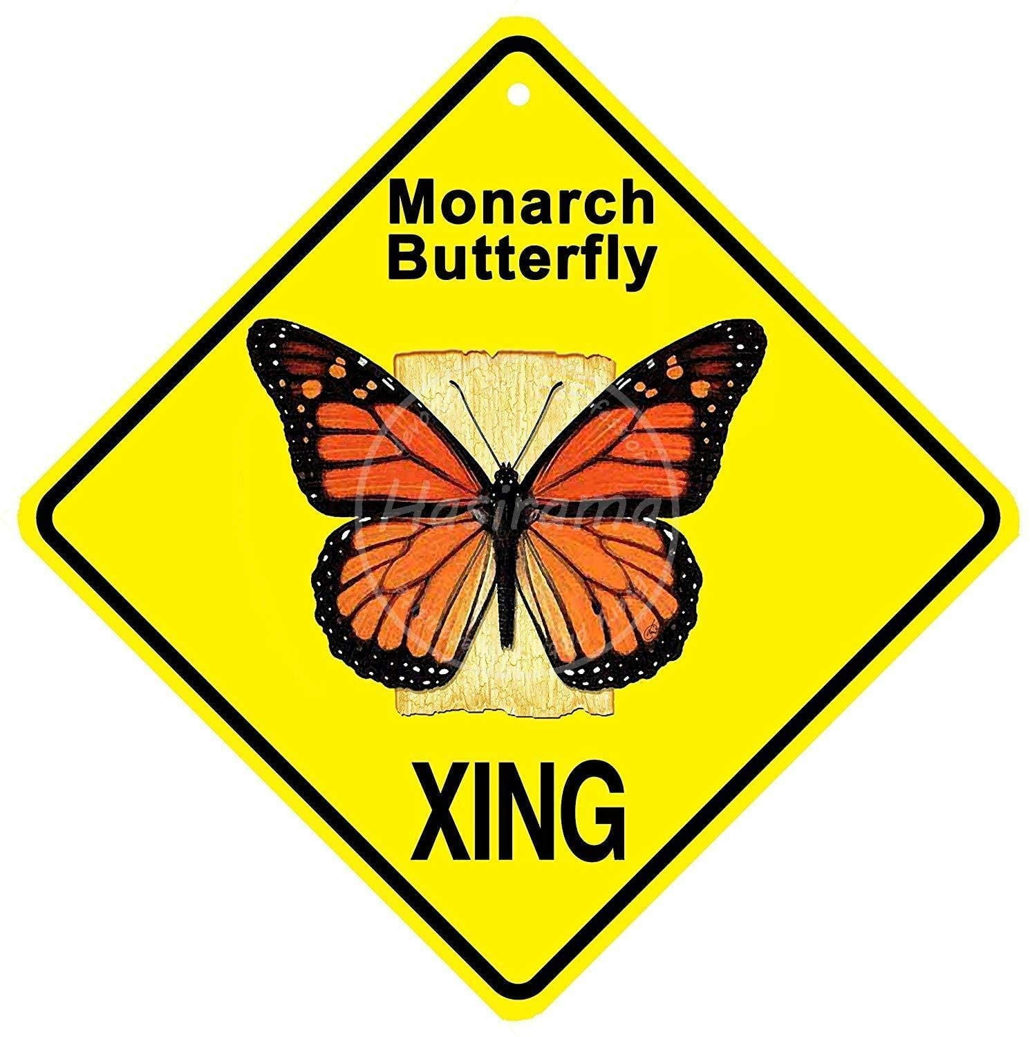 Monarch Butterfly Xing Tin Wall Sign The Art Iron Painting Plaque Metal ...