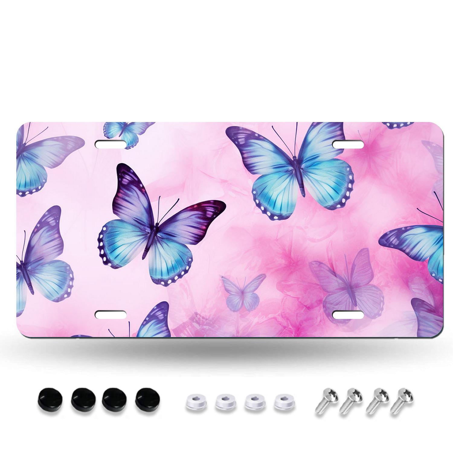 Monarch Butterfly multicolor Plate Cover, Decorative Aluminum Novelty ...