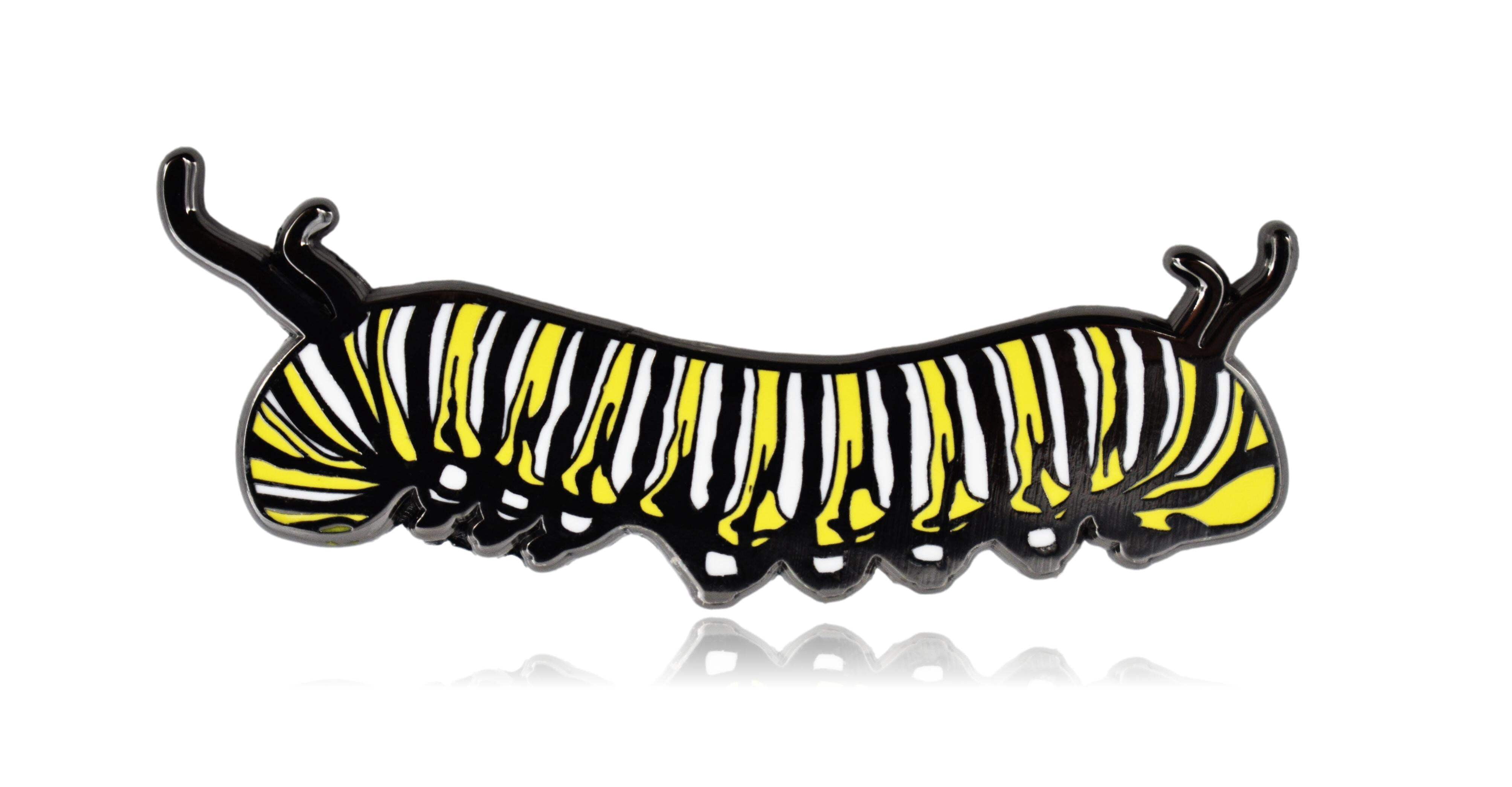 Monarch Caterpillar Hard Enamel Lapel Pin | Clayton Jewelry Labs ...