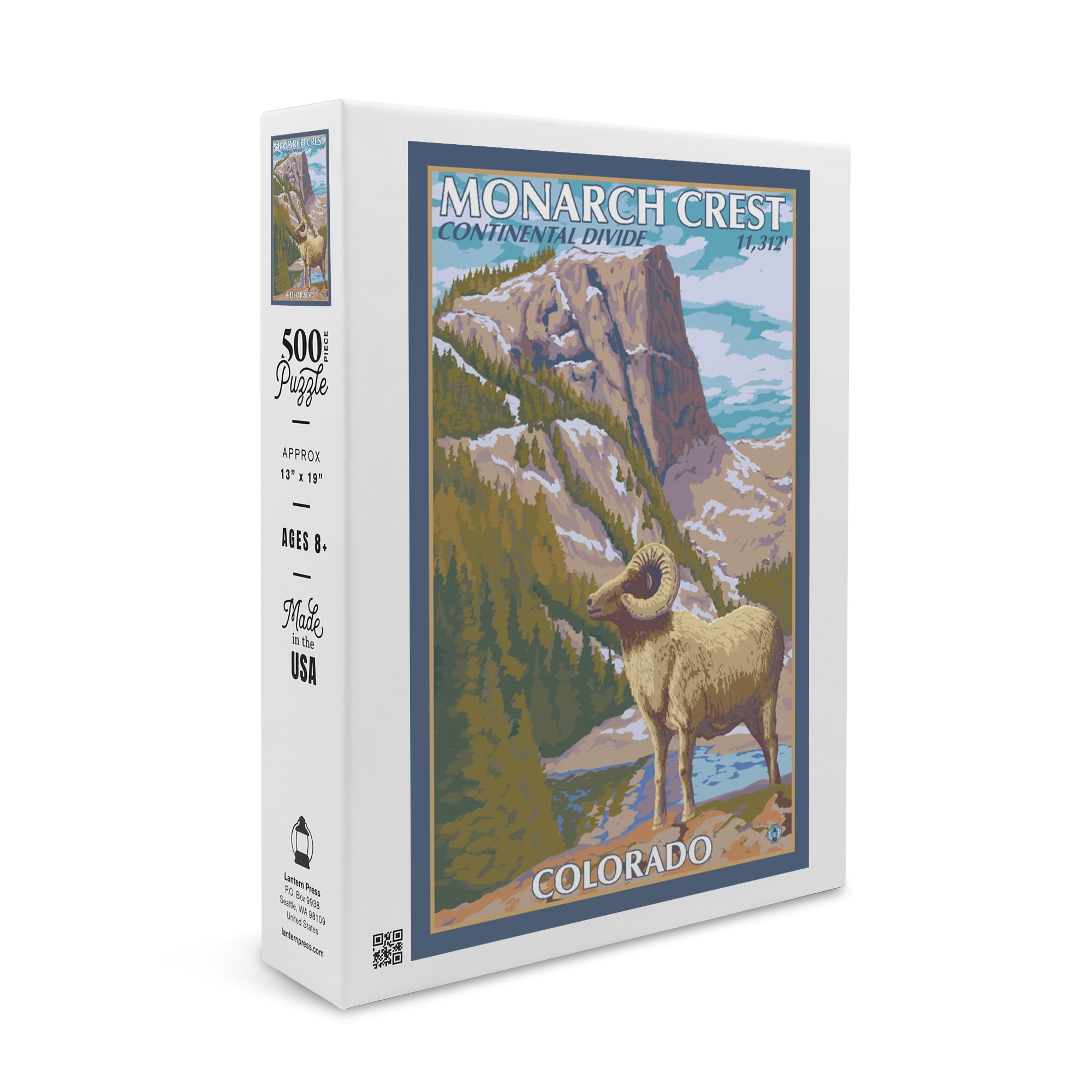 Monarch Crest, Colorado, Big Horn Sheep (19x27 inches, Premium 500 ...