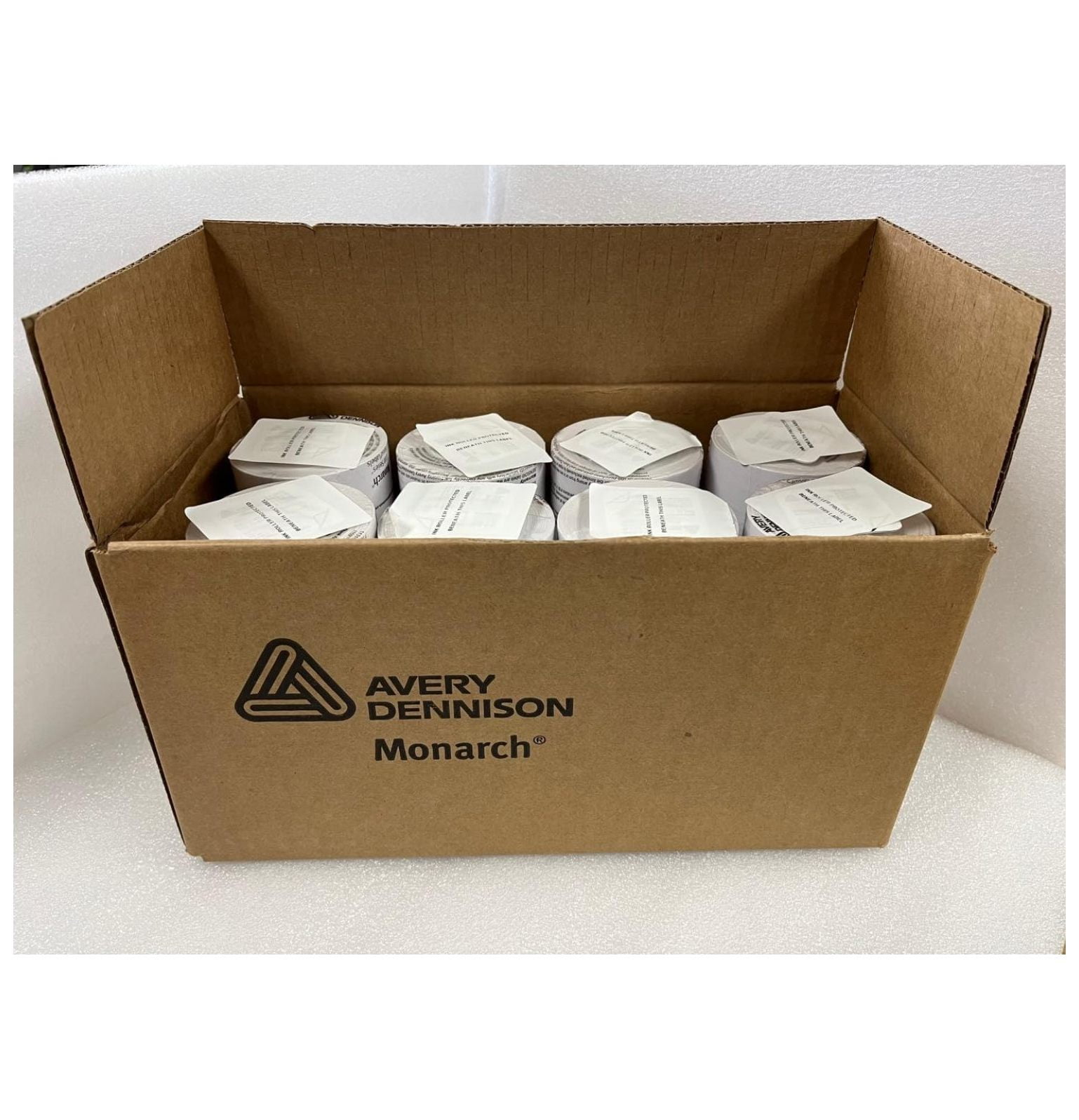 Monarch Genuine 1131 White Labels 1 Case = 8 Sleeves - Walmart.com