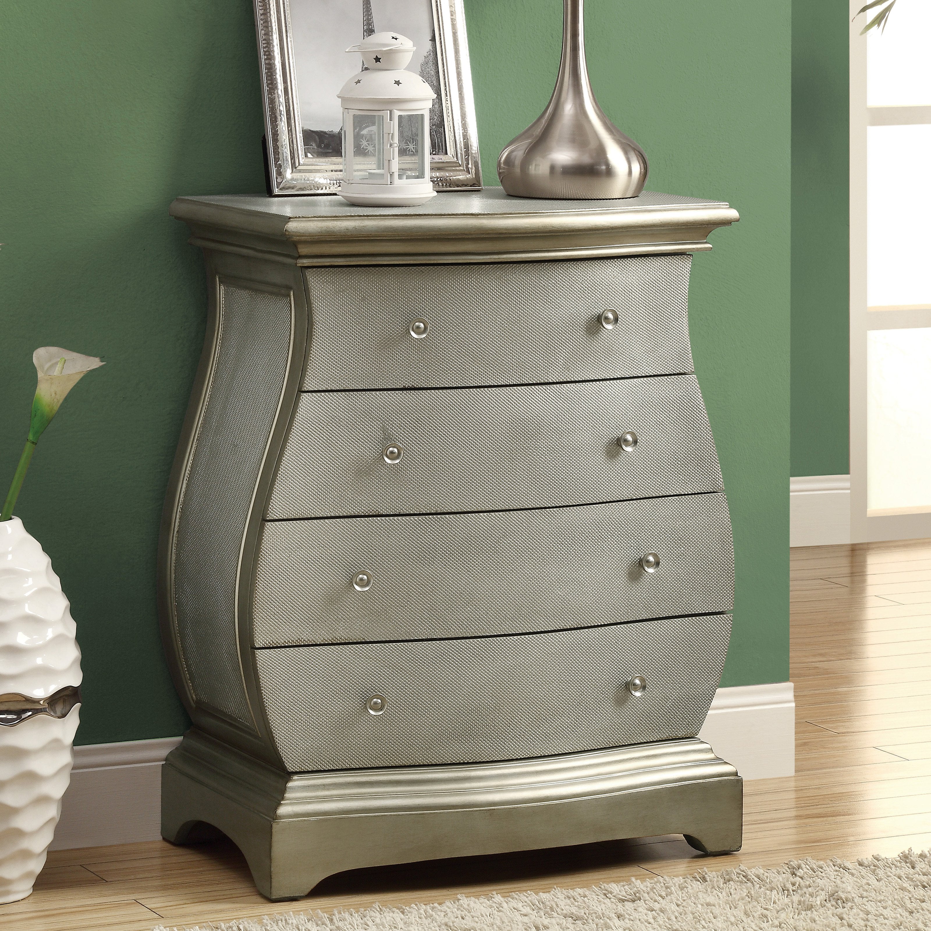 BRUSHED GOLD VENEER CONTEMPORARY BOMBAY CHEST - Walmart.com