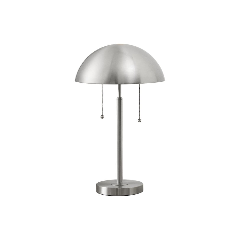 Monarch Lighting, 20"H, Table Lamp, Silver Metal, Contemporary, Modern ...