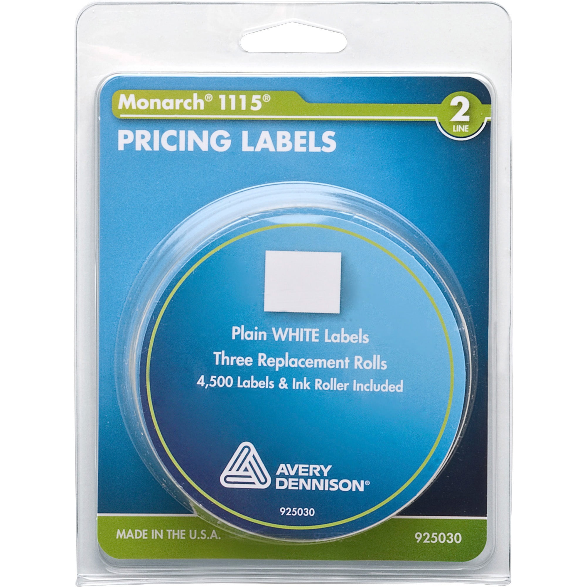 Monarch, MNK925030, Model 1115/Alpha Pricemarker Labels, 3 / Pack ...