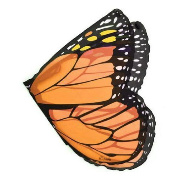Monarch Orange Glitter Wings - Walmart.com