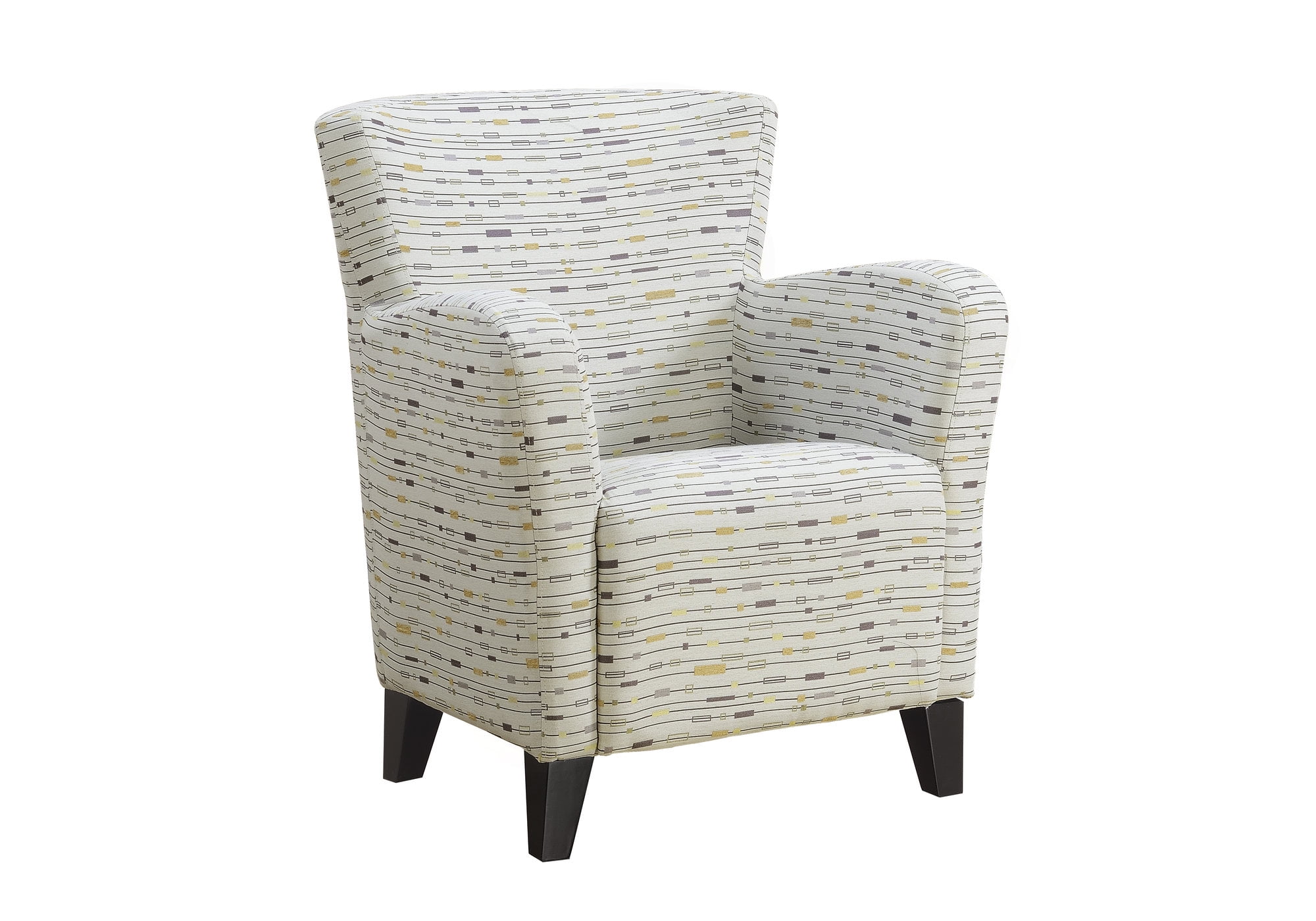 Accent Chair - Earth Tone Graphic Pattern Fabric - Walmart.com