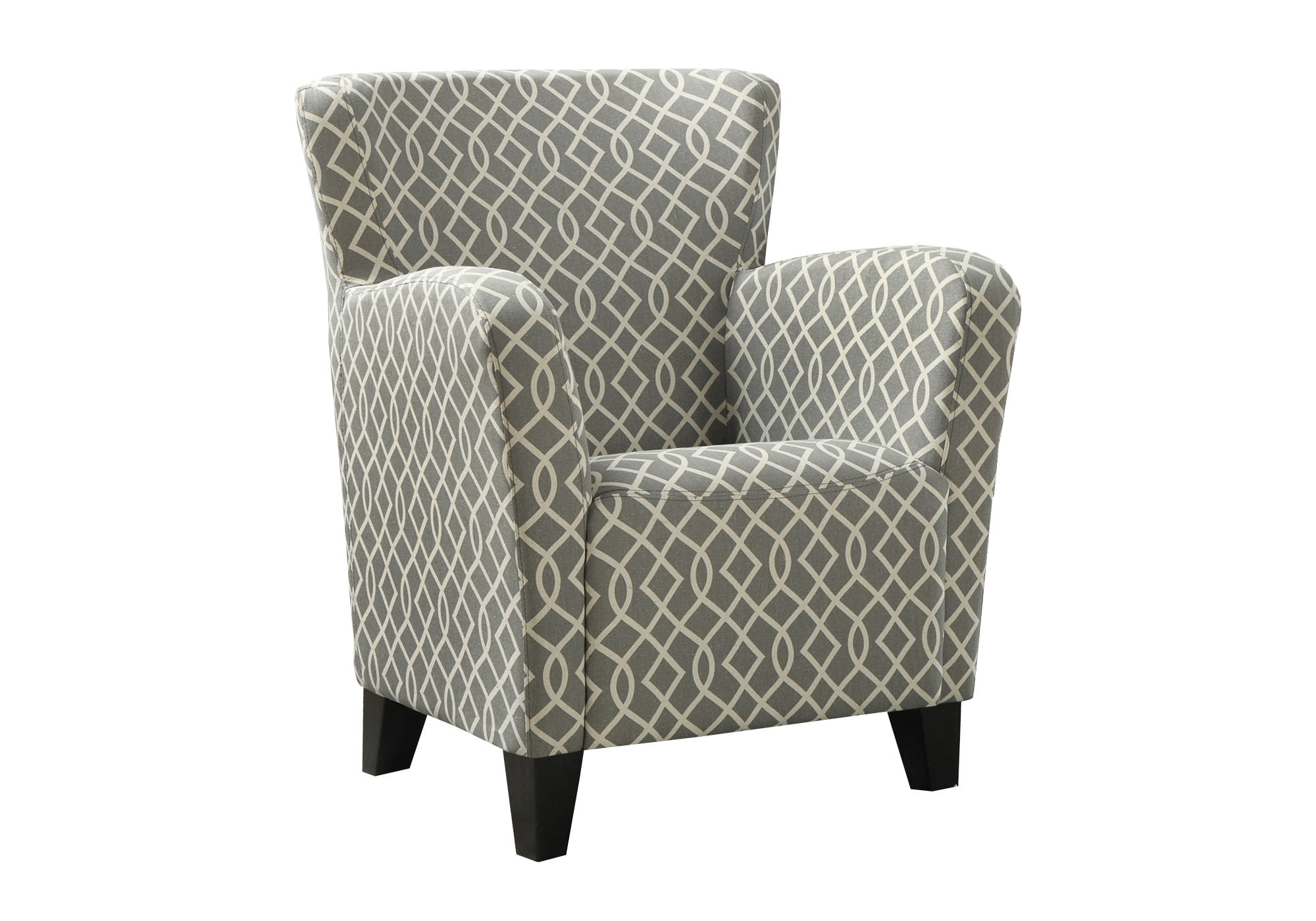 Monarch Specialties Accent Chair - Grey / Beige " Wave " Fabric ...