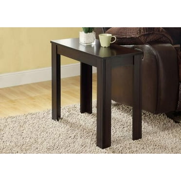 Monarch Accent Table Glossy Grey With Chrome Metal - Walmart.com