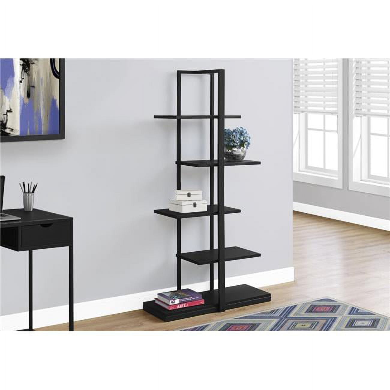 Monarch Specialties Bookshelf, Bookcase, Etagere, 5 Tier, 60"H, Office ...