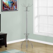 Costway Wooden Coat Rack Stand Hall Tree Entryway Organizer 2 Heights w ...