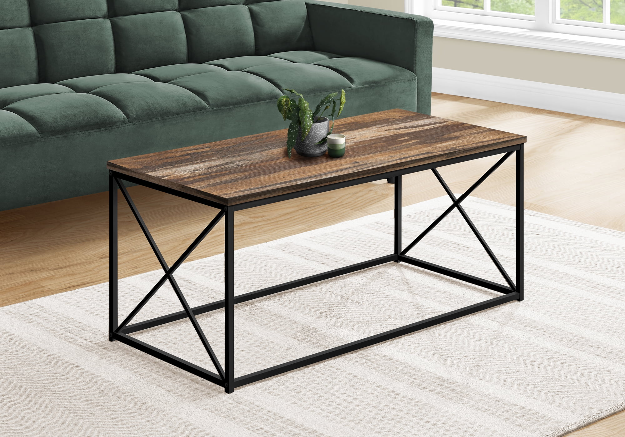 Monarch Specialties Coffee Table, Accent, Cocktail, Rectangular, Living ...