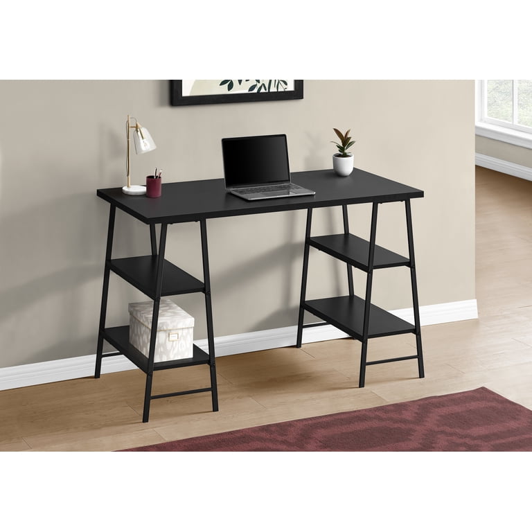 Laminate Computer Desk Black Computer Desk, Home Office, Standing, 48